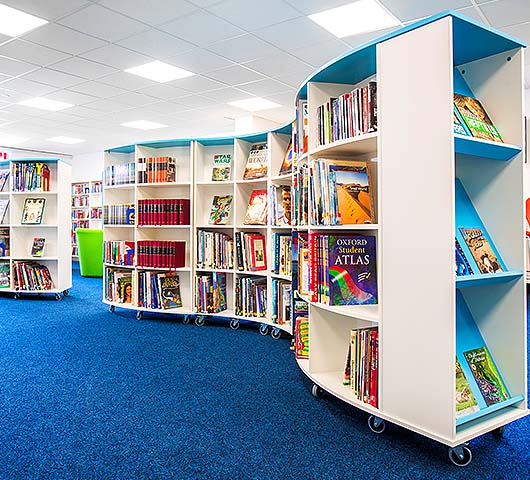 Library refurbishment - Abertillery comprehensive School, Wales